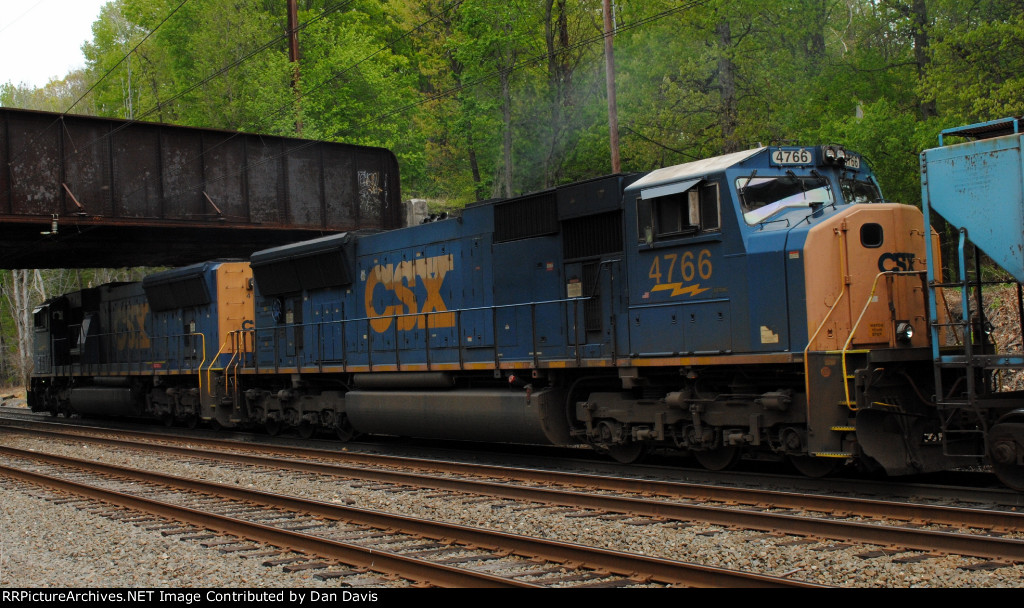 CSX SD70AC 4766 trails on K531-28.
